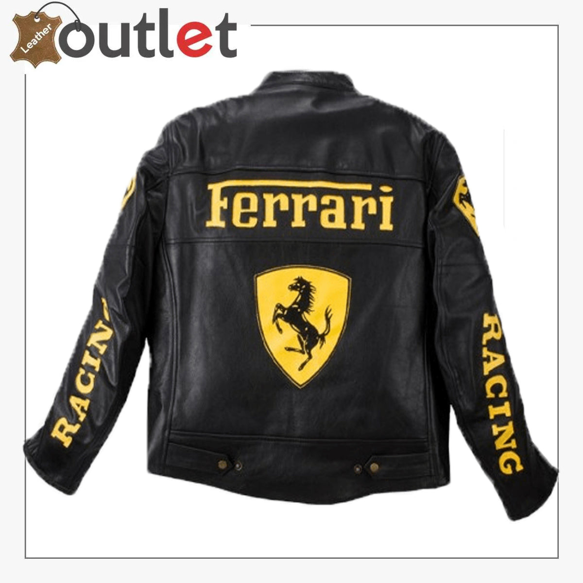 Authentic Ferrari Leather Jacket Collection : Shop Now🧥