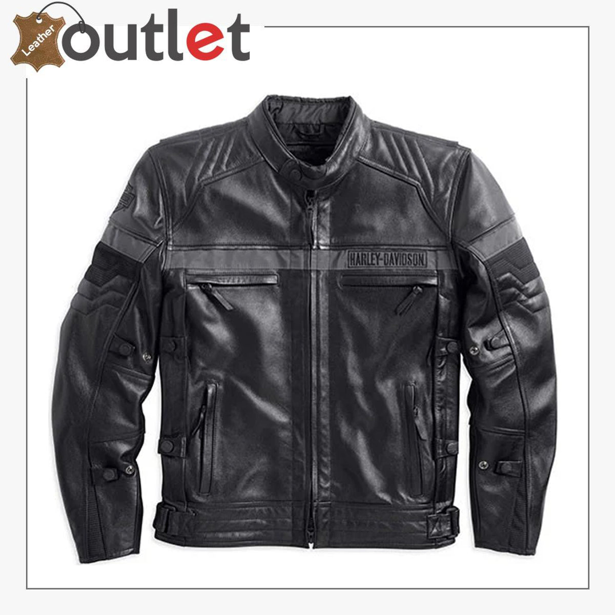 H-D Men's Triple Vent System Evolution Leather Jacket | Leather Outlet