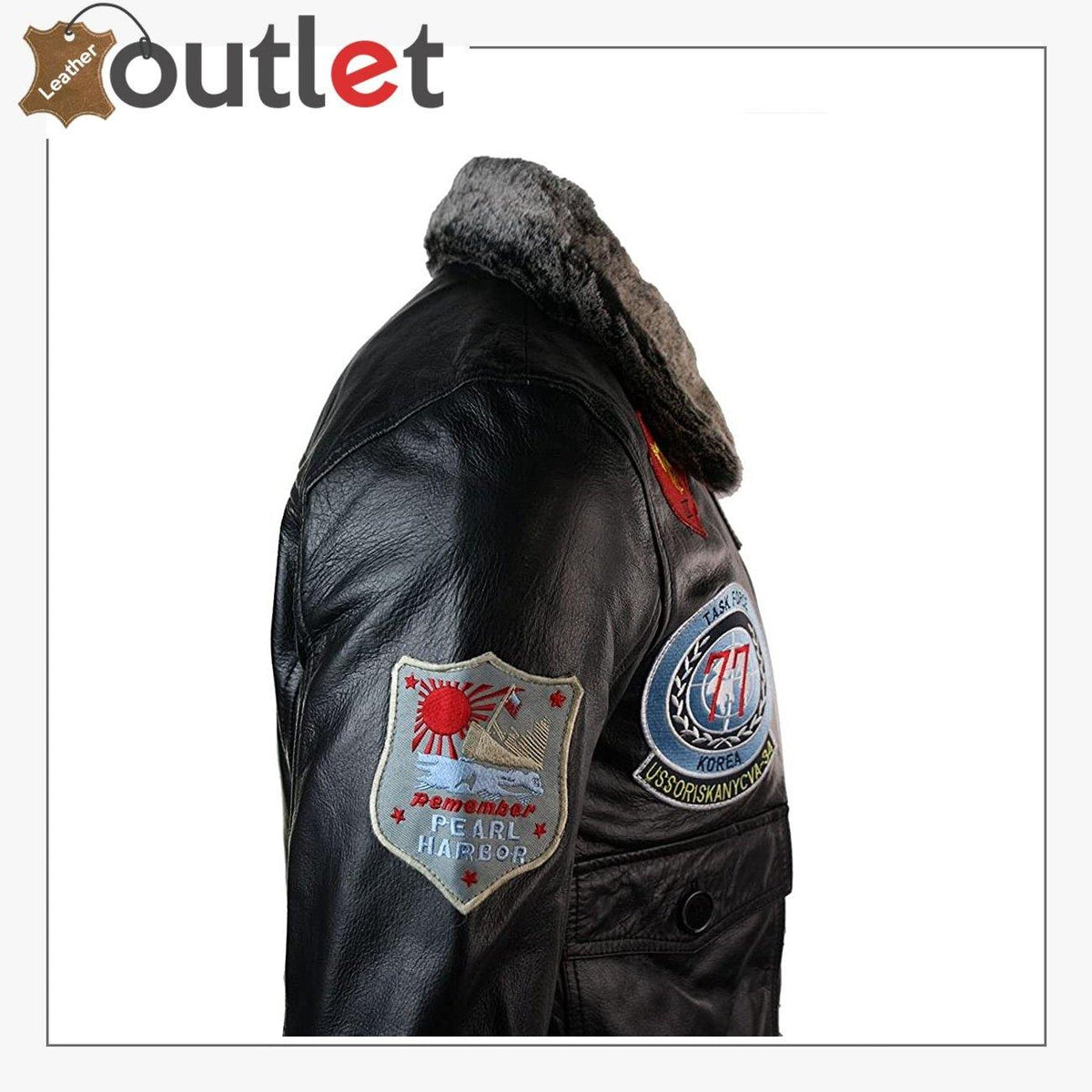 Real Leather US Aviator Air Force Pilot Flying Bomber Jacket